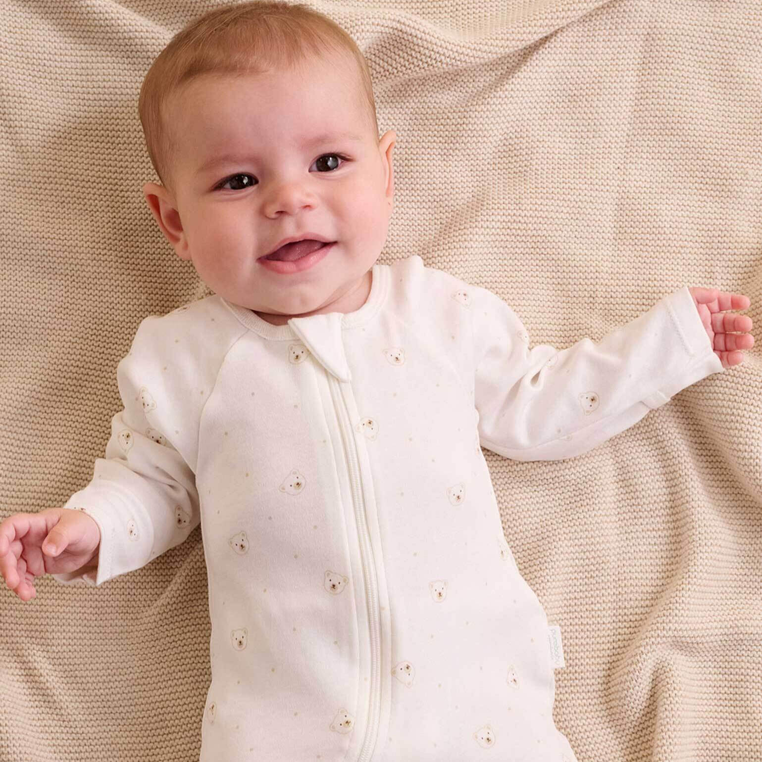 Vanilla Baby Grow Suits – Organic Cotton – Bumbles & Boo