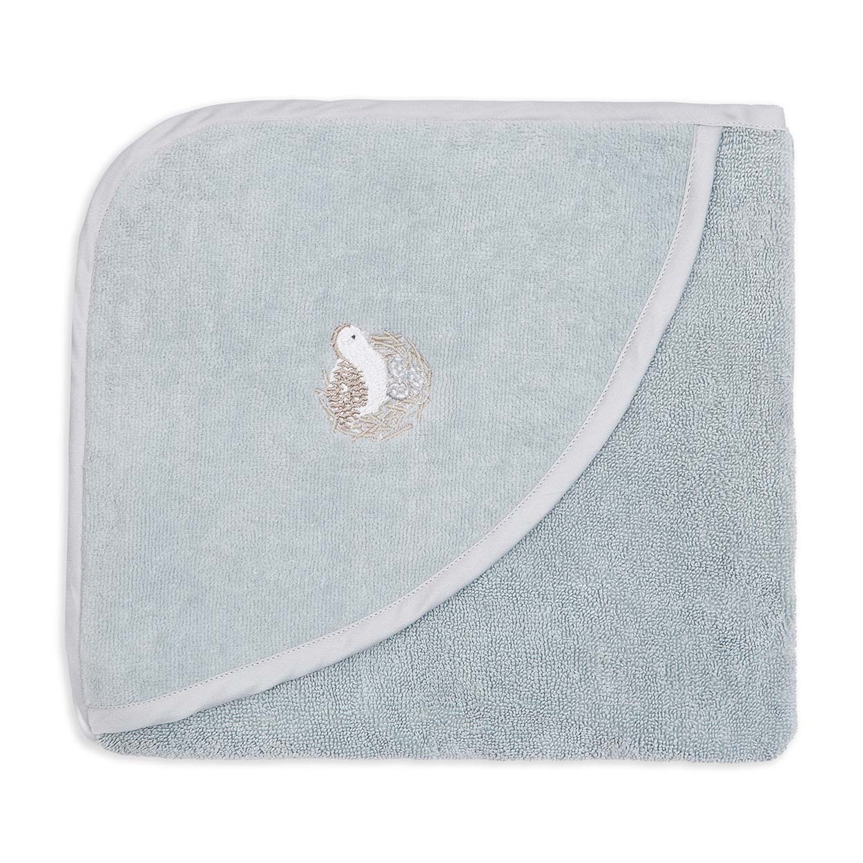 Hooded Baby Towel - Quail Bathtime | Baby Towels | Bumbles & Boo