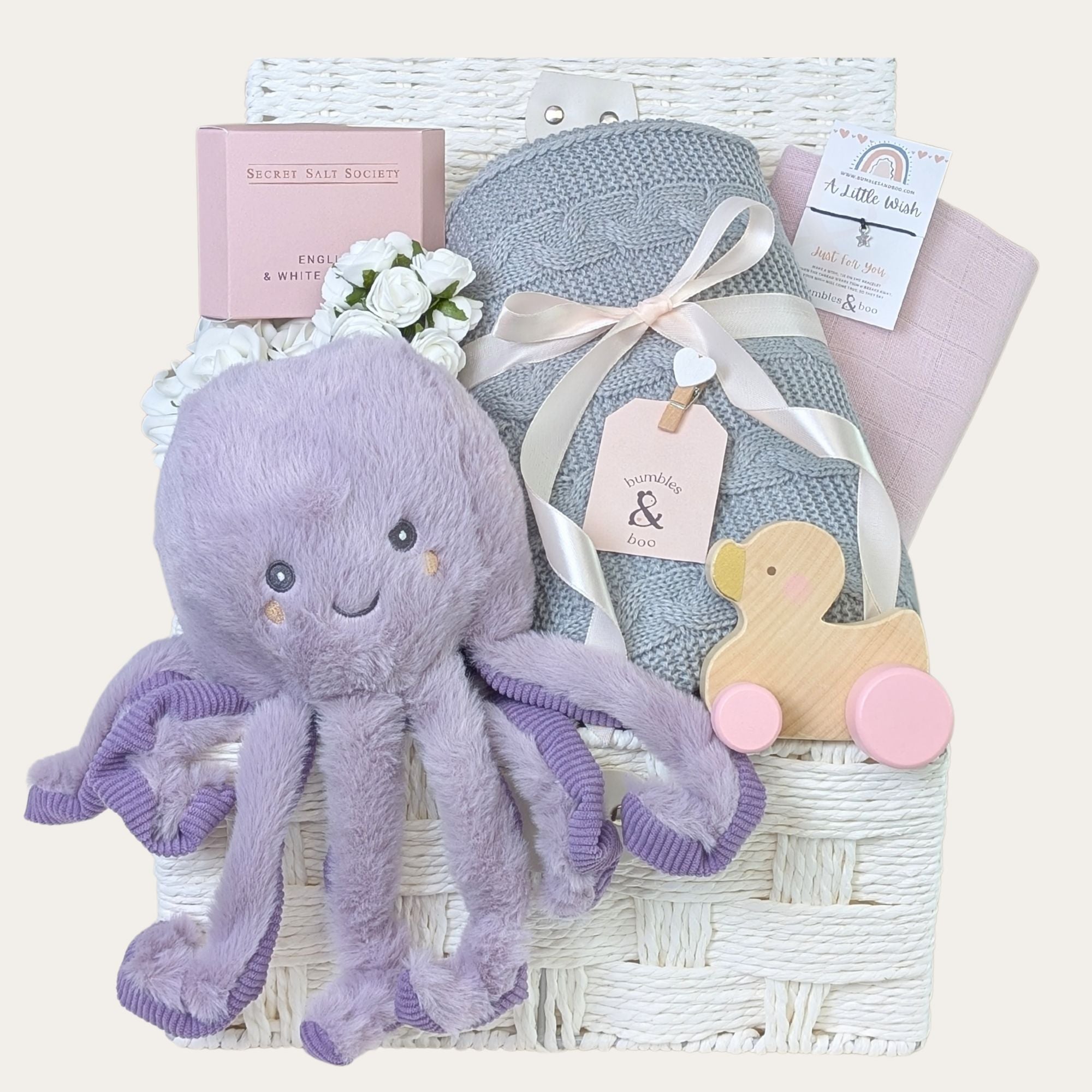 Otto Octopus Newborn Hamper - Gift for Baby Girls - Bumbles & Boo
