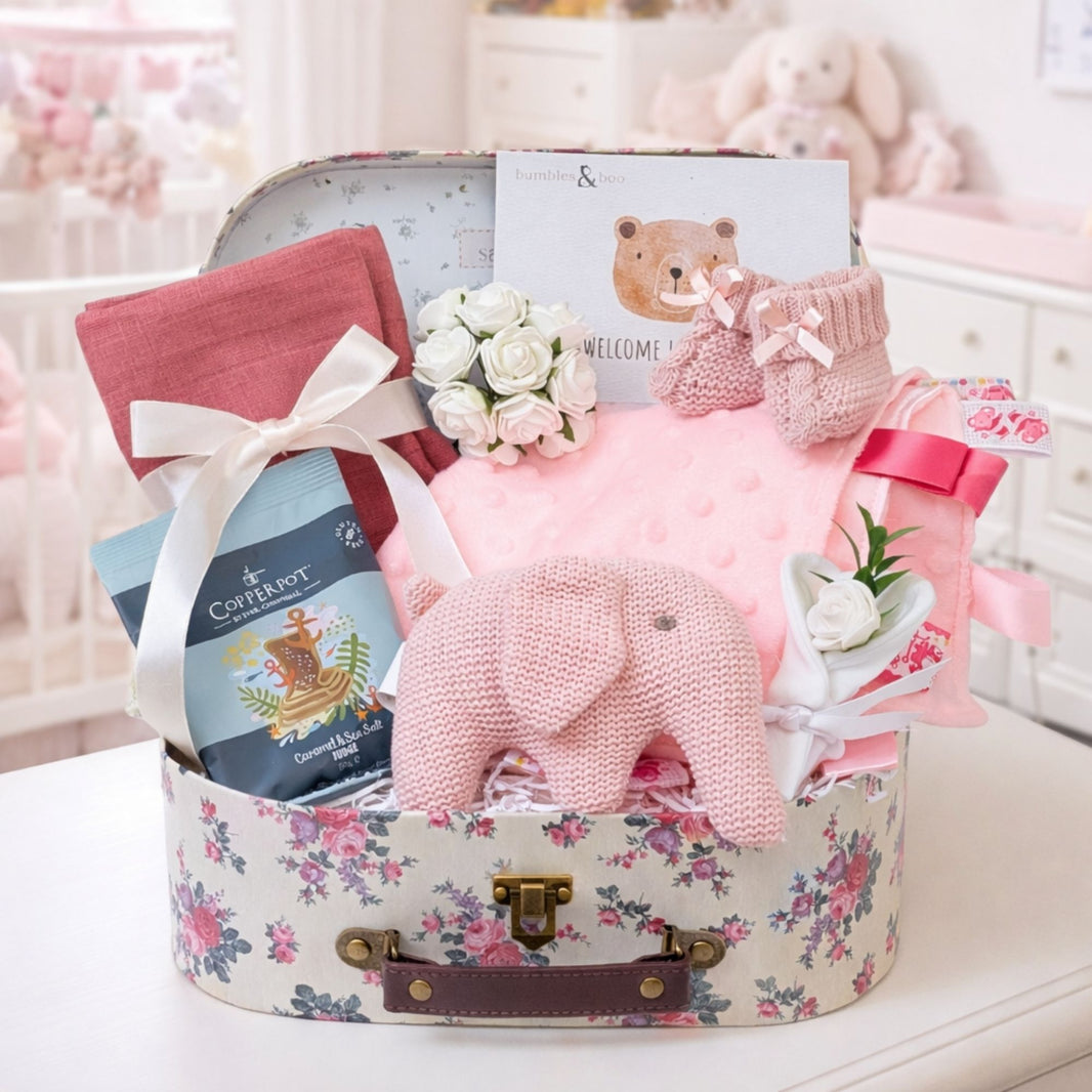 Baby Girl Hampers - Gorgeous Baskets for Girls - Bumbles & Boo