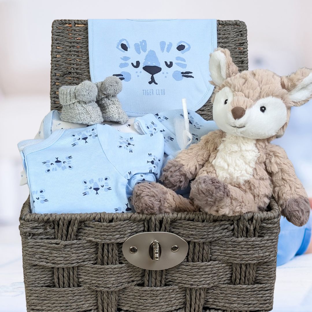 Baby Boy Gift Basket - Tiger Cub | Newborn Boy Gifts | Bumbles & Boo