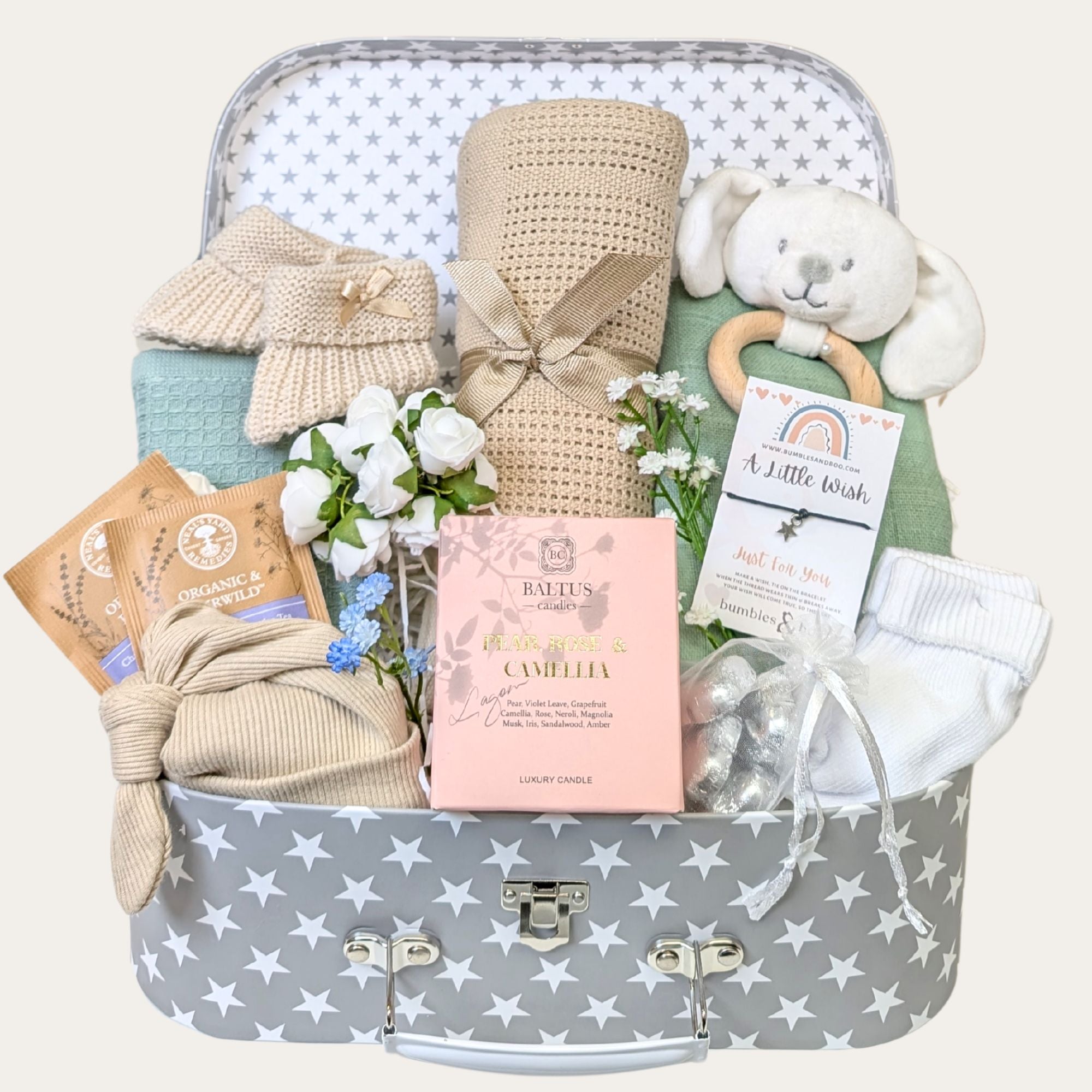 Baby Shower Essential Gifts - Relaxation Hamper - Bumbles & Boo