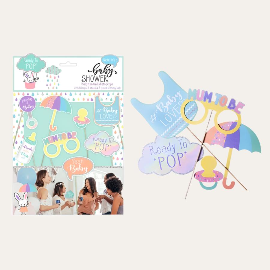 Baby-Themed Photo Props – Pack of 8 | Perfect for Baby Showers ...