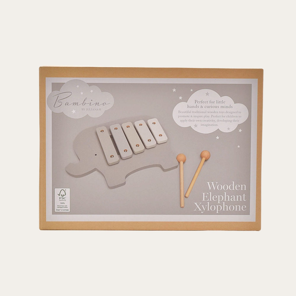 Elephant Xylophone - Wooden Musical Toys - Bumbles & Boo