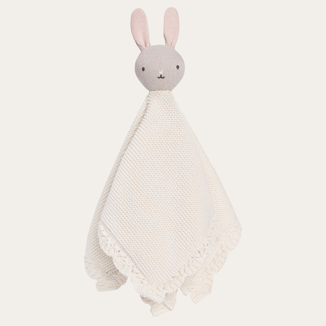 Blushing Bunny Knitted Baby Comforter - Soothers - Bumbles & Boo