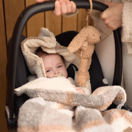 Car Seat Hanging Bunny Toy – Riverside | Sensory Pram & Buggy Toy ...