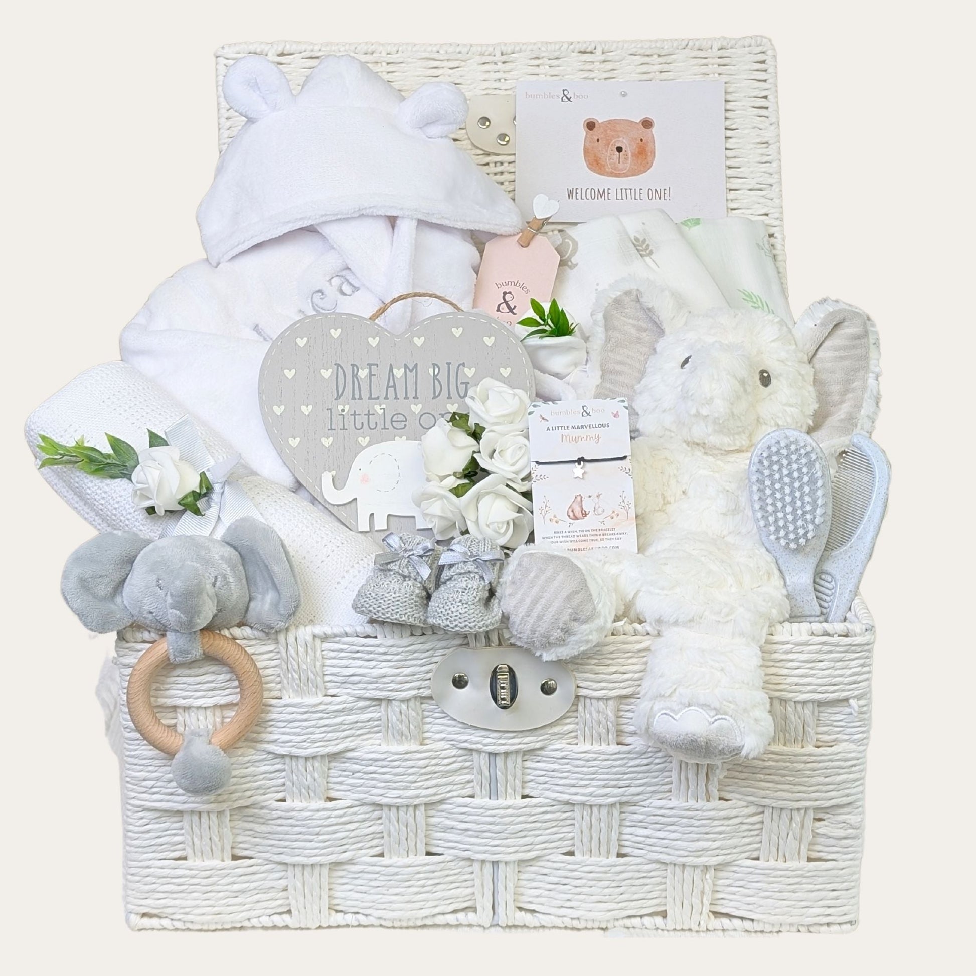 Snuggly Bath Time Hamper - New Baby Gifts - Bumbles & Boo