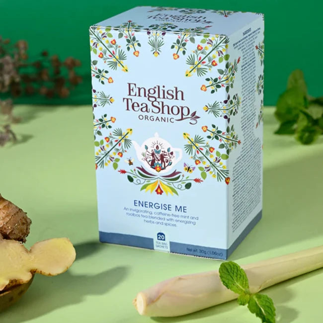 English Tea Shop - Energise Me Organic Herbal Tea - 20 Bags - Bumbles & Boo