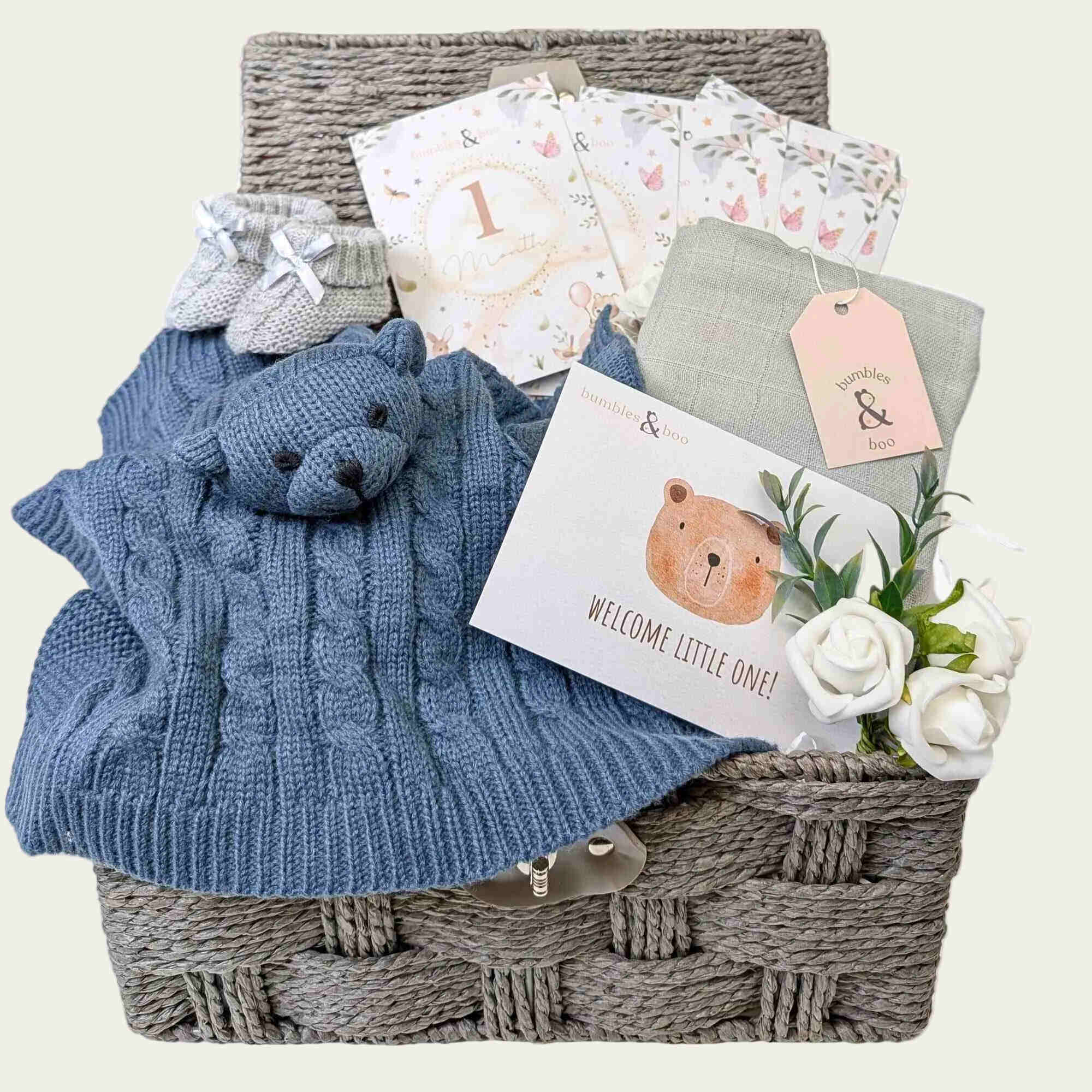 Baby Boy Milestone Hamper - Baby Boy Gifts - Bumbles & Boo