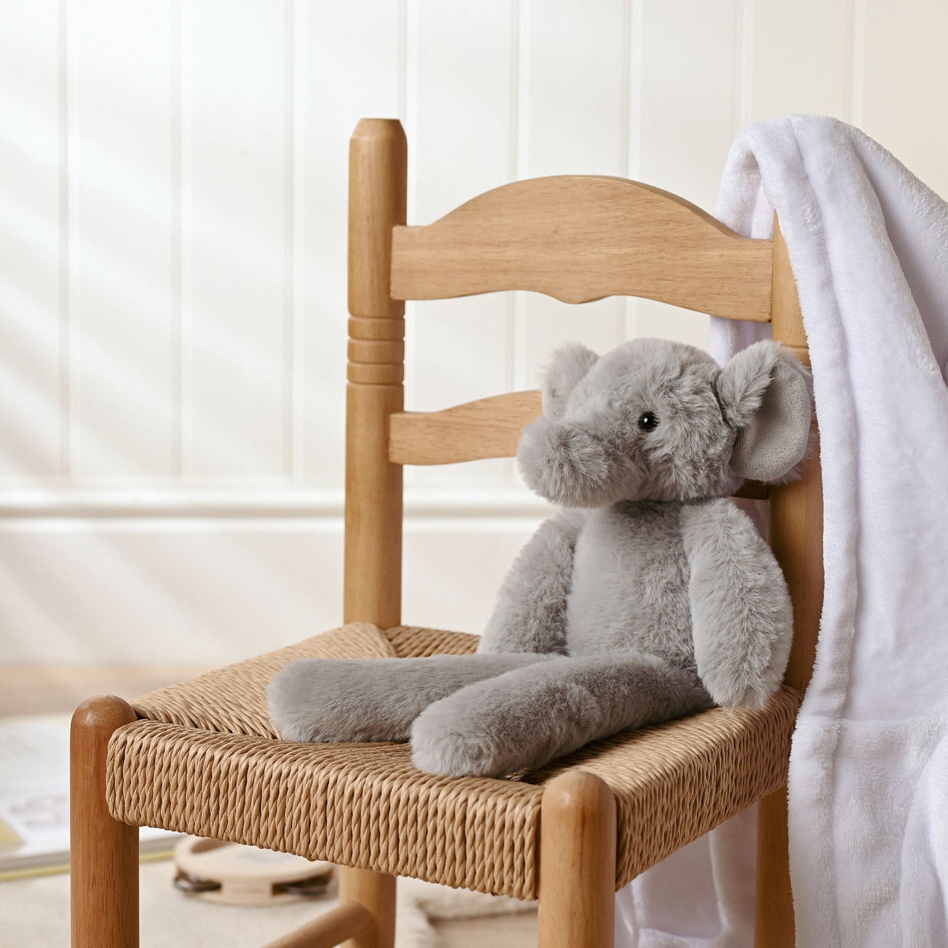 Nelly the Grey Elephant - 35cm - Toy for Babies - Bumbles & Boo