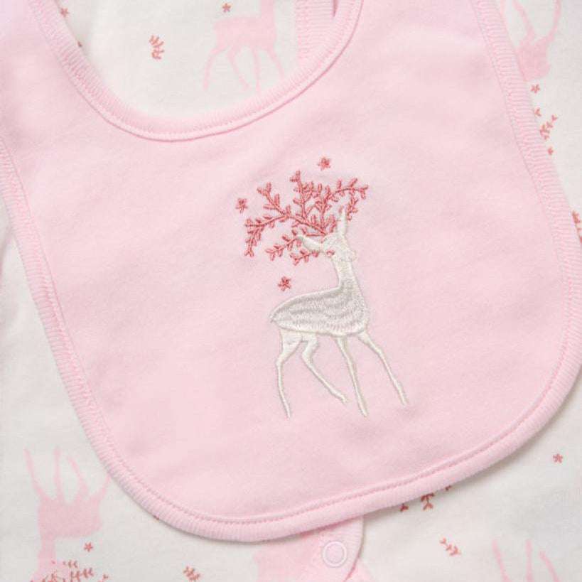 Deer Baby Girl Clothing Gift Set White/Pink – Bumbles & Boo