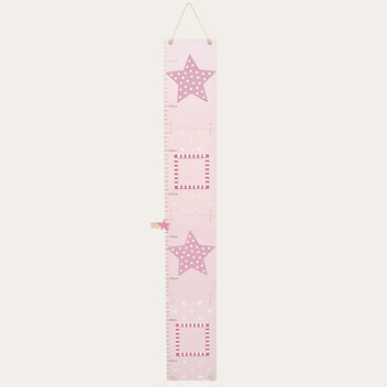 Growth Height Chart Pink Star Keep Sake – Bumbles & Boo