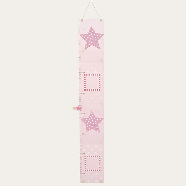 Growth Height Chart Pink Star Keep Sake – Bumbles & Boo