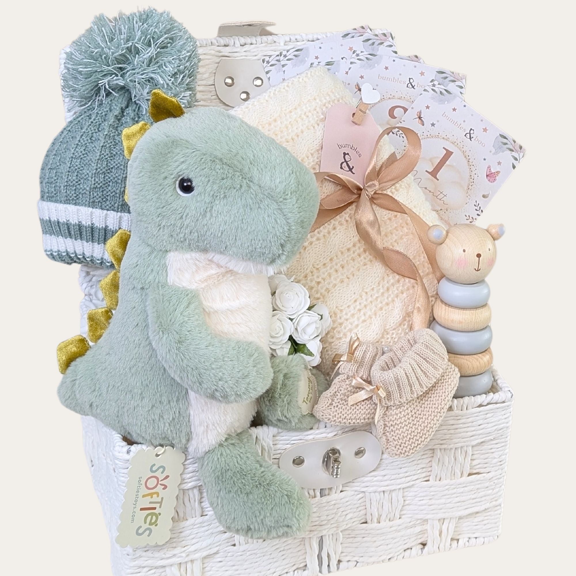 Tommy The T-Rex - Baby Boy Gifts Hamper - Bumbles & Boo