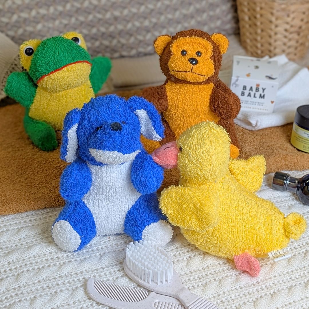 Wash-Time Bath Toy Set | Adorable Animal Designs – Bumbles & Boo