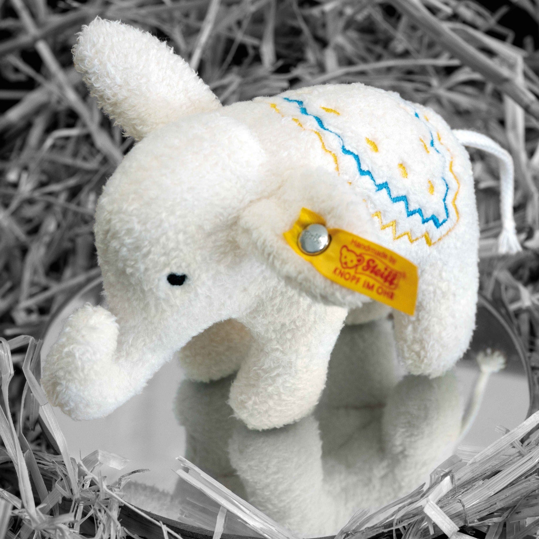 Steiff Little Elephant Baby Rattle – Bumbles & Boo