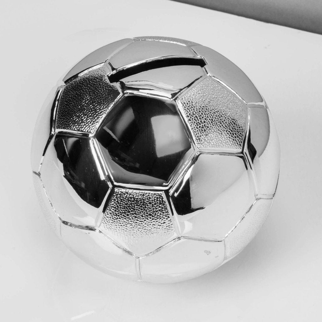 Football Money Box - Silver Plated – Bumbles & Boo