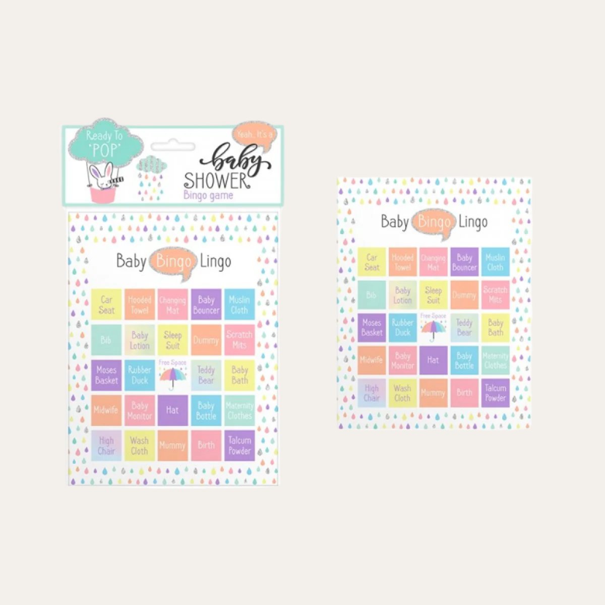 Baby Bingo Game - Baby Shower Games - Bumbles & Boo
