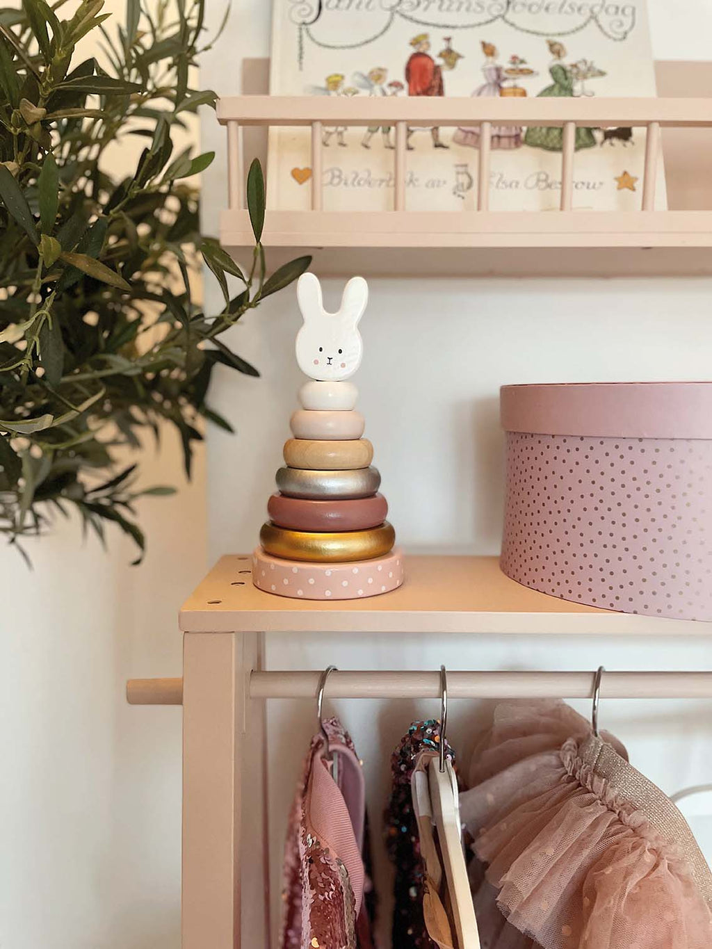 Wooden Stacking Toy - 'Stacking Bunny' - Baby Toys – Bumbles & Boo